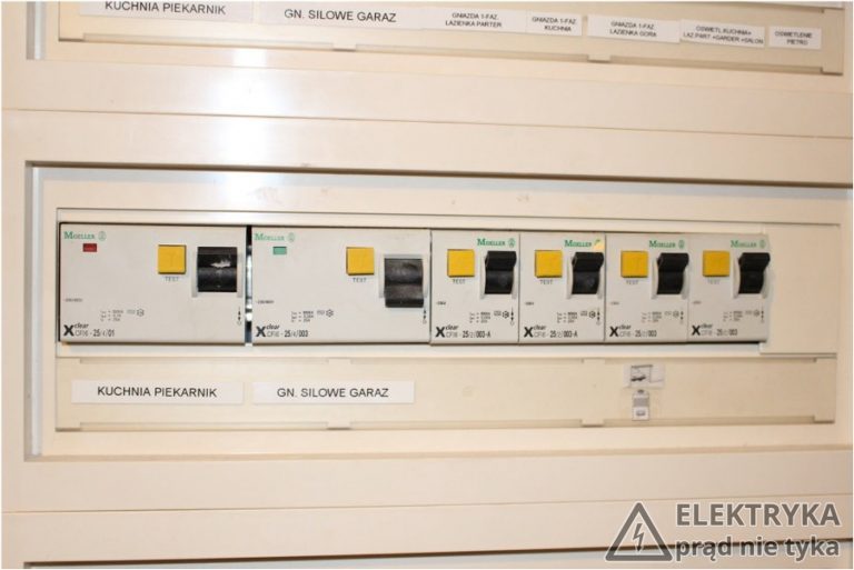 Rozdzielnica elektryczna w domu jednorodzinnym